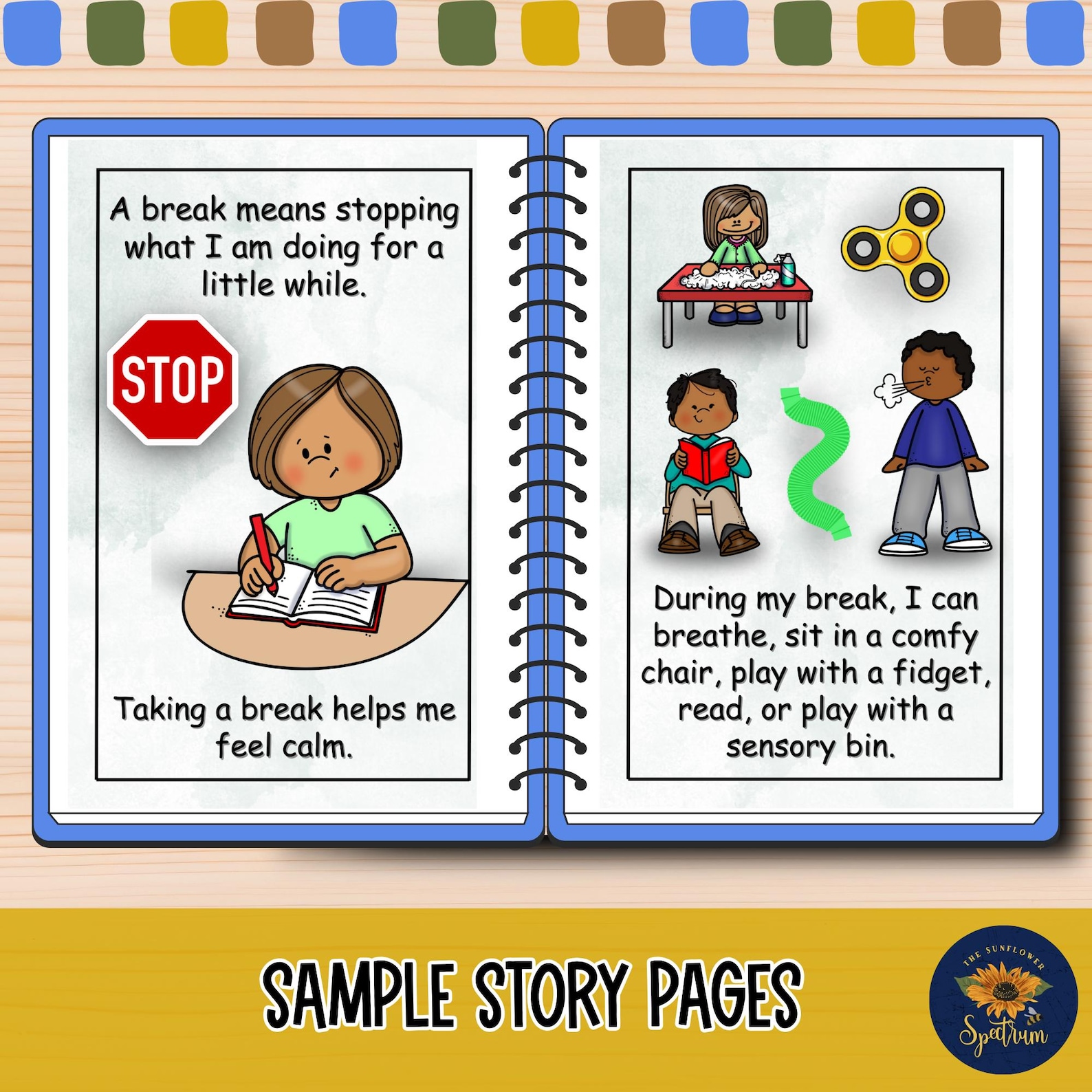 Taking a Break Social Story for Kids | Visual “I Need a Break” Cards ...