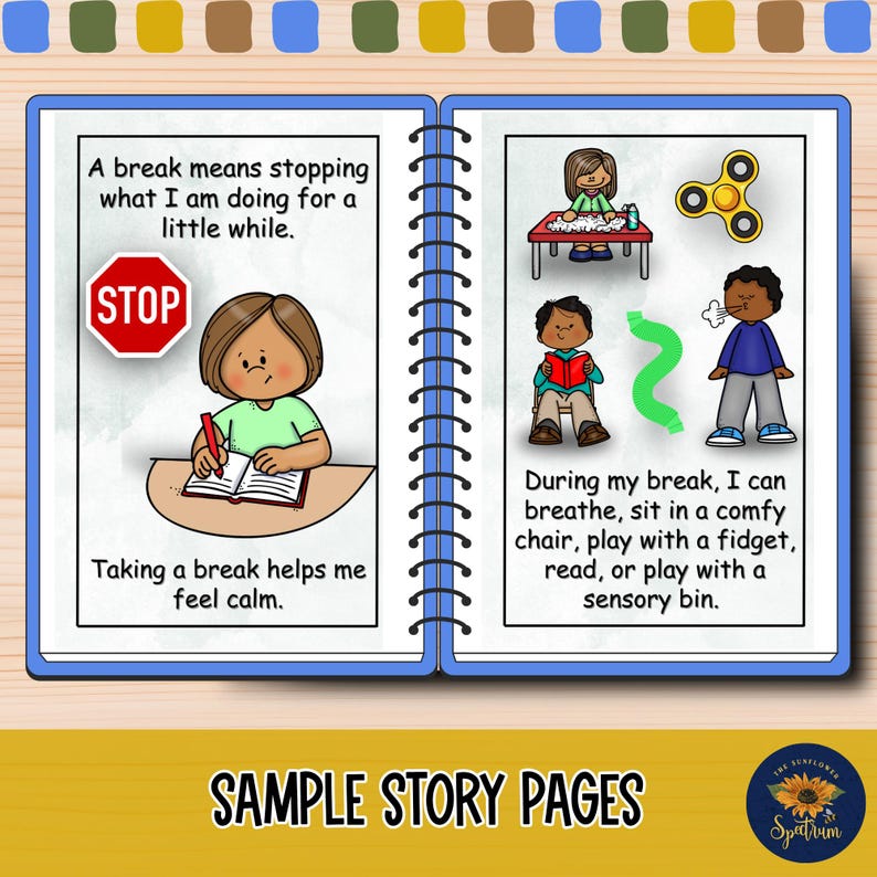 Taking a Break Social Story for Kids | Visual “I Need a Break” Cards ...