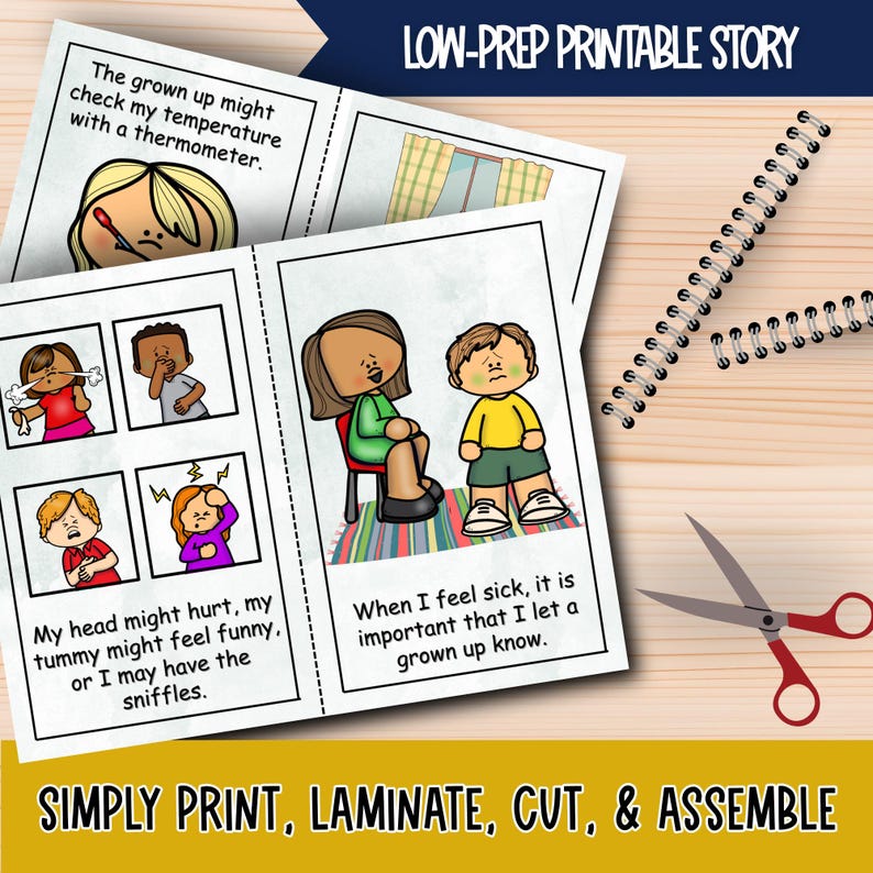 Back to School Printable Social Story + Autism Visual Schedule | PECS ...