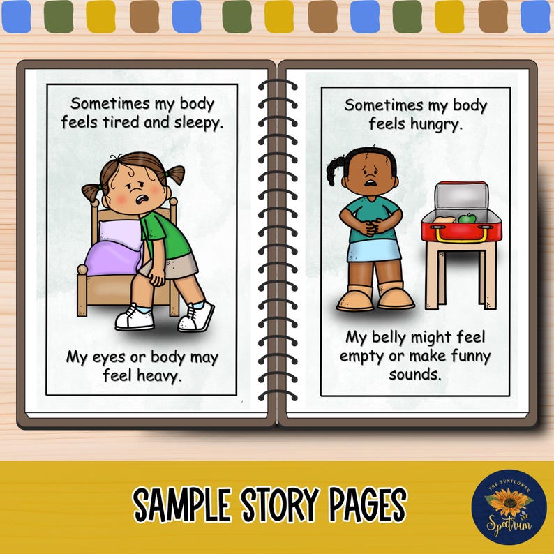 Body Awareness Social Story: Listening to My Body Visual Supports for ...