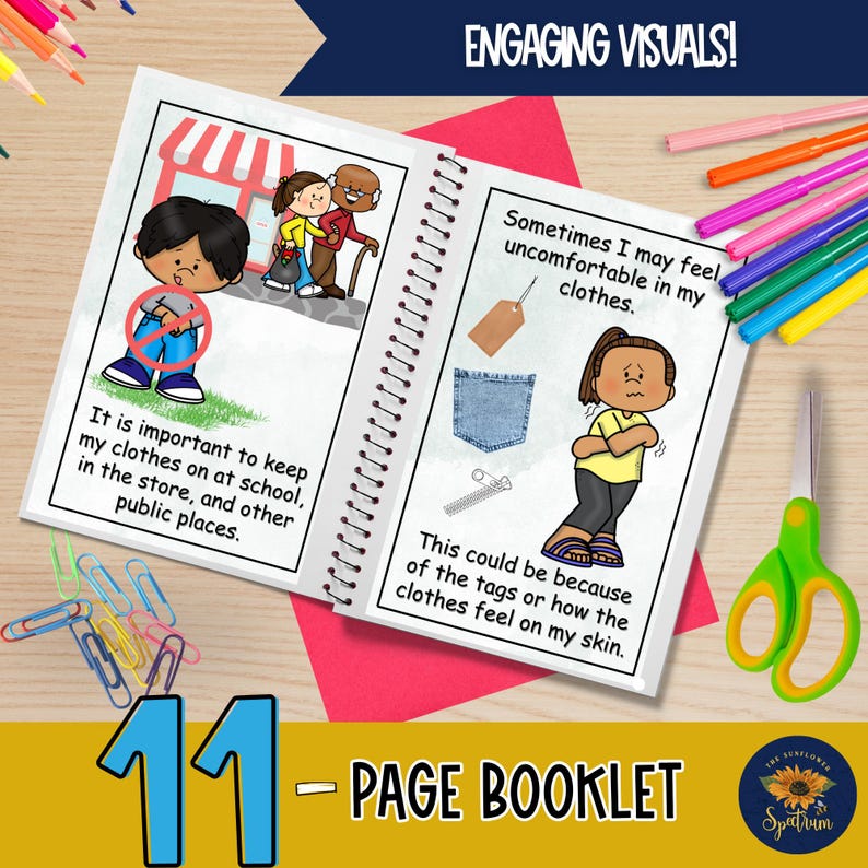 Keeping Clothes on Social Story for Kids With Autism | Body Safety ...