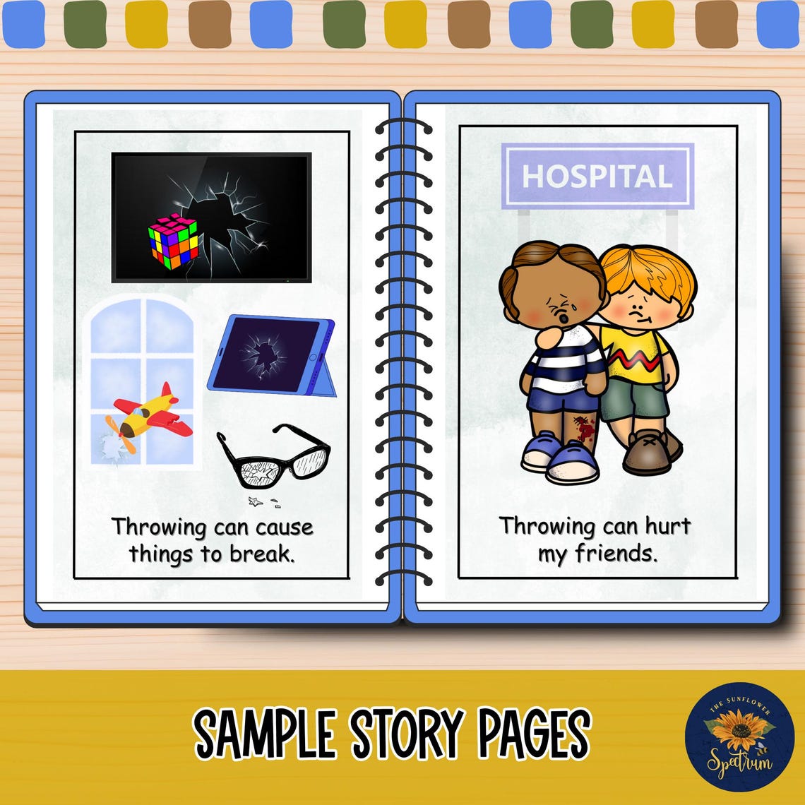 Behavior Social Story Collection | No Hitting, Biting, Spitting ...