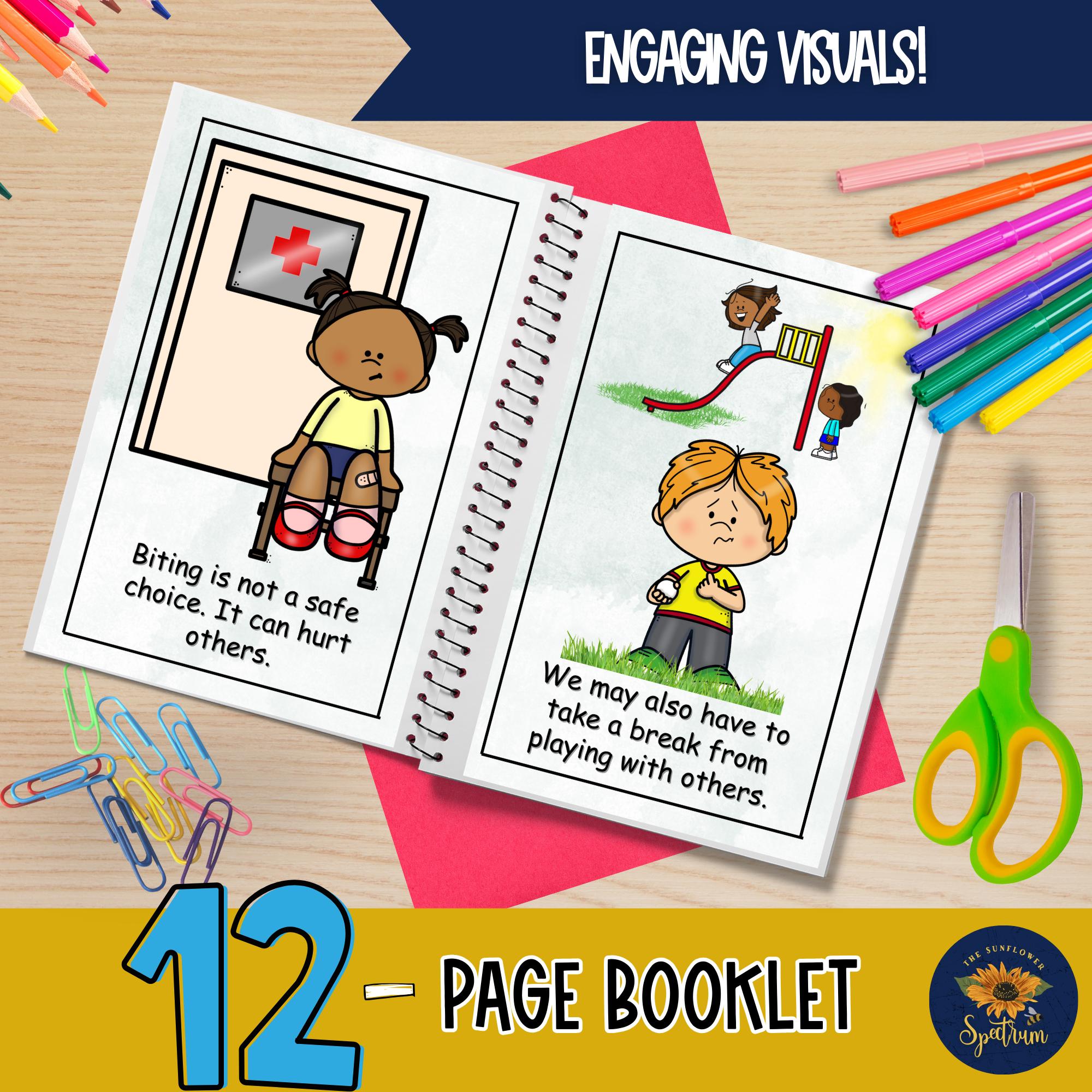 No Biting Social Story | Behavior Management | Autism Social Skills ...