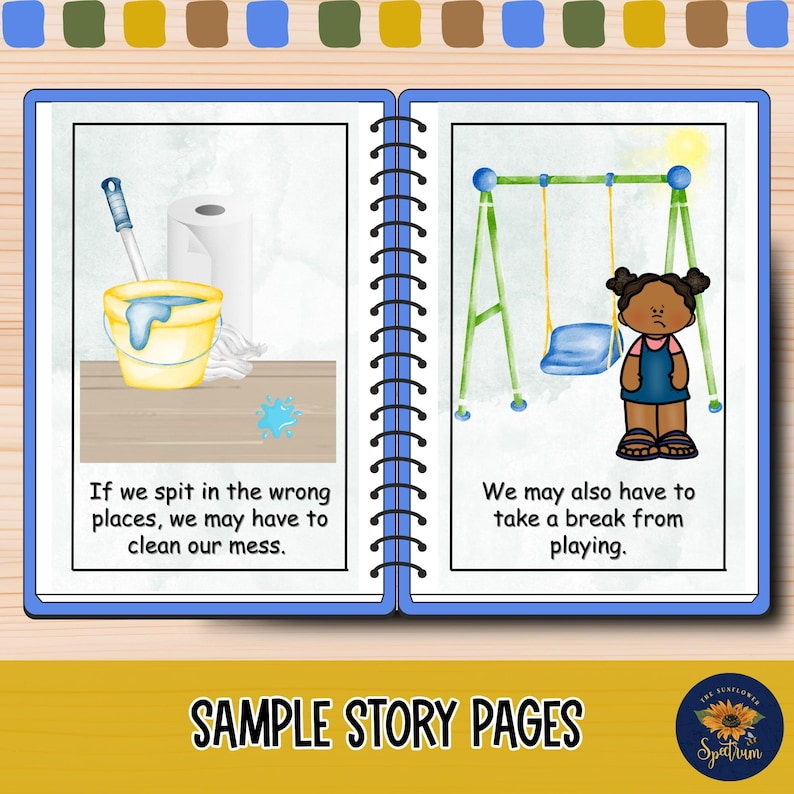 Behavior Social Story Collection | No Hitting, Biting, Spitting ...