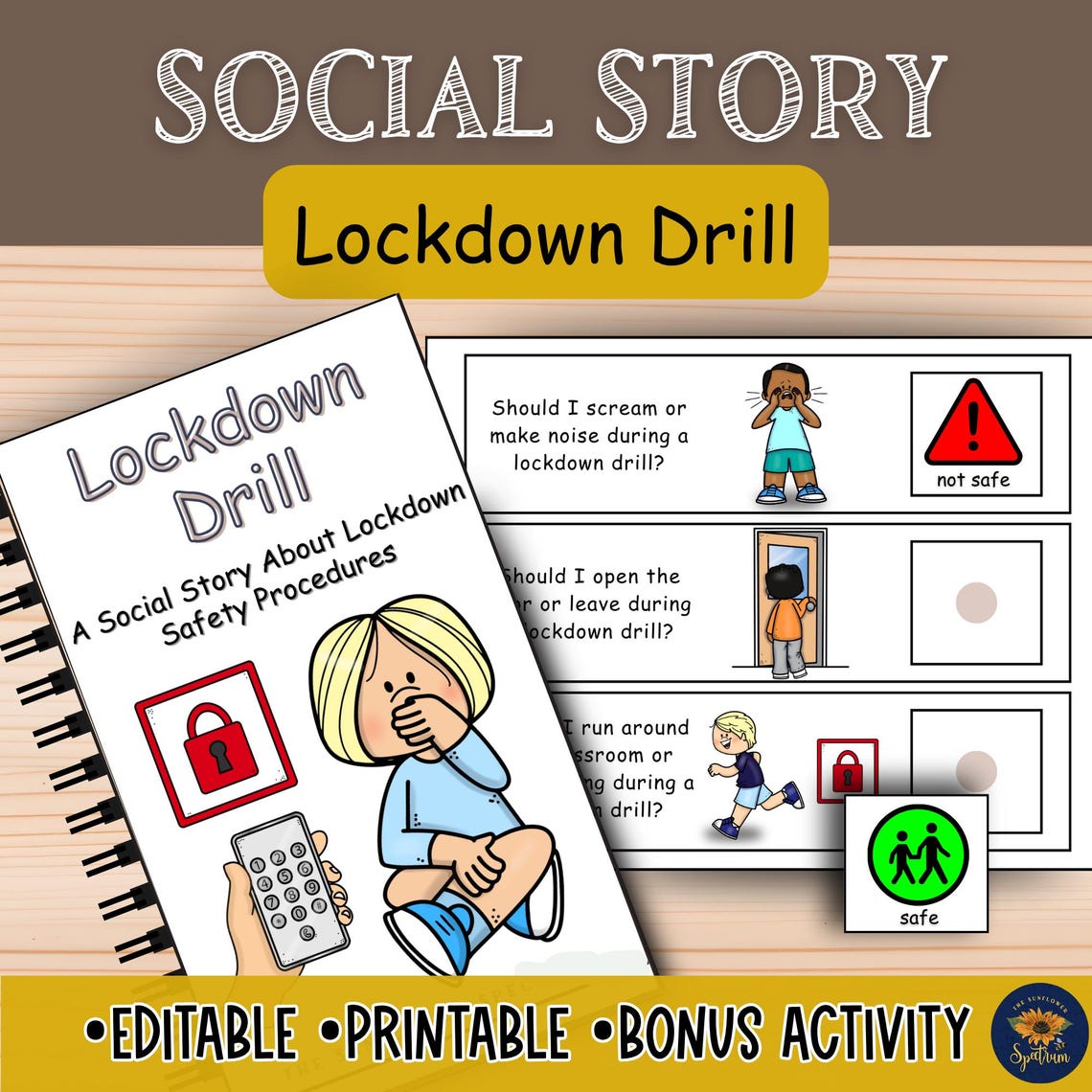 Lockdown Drill Social Story | School Safety Procedures | Emergency ...