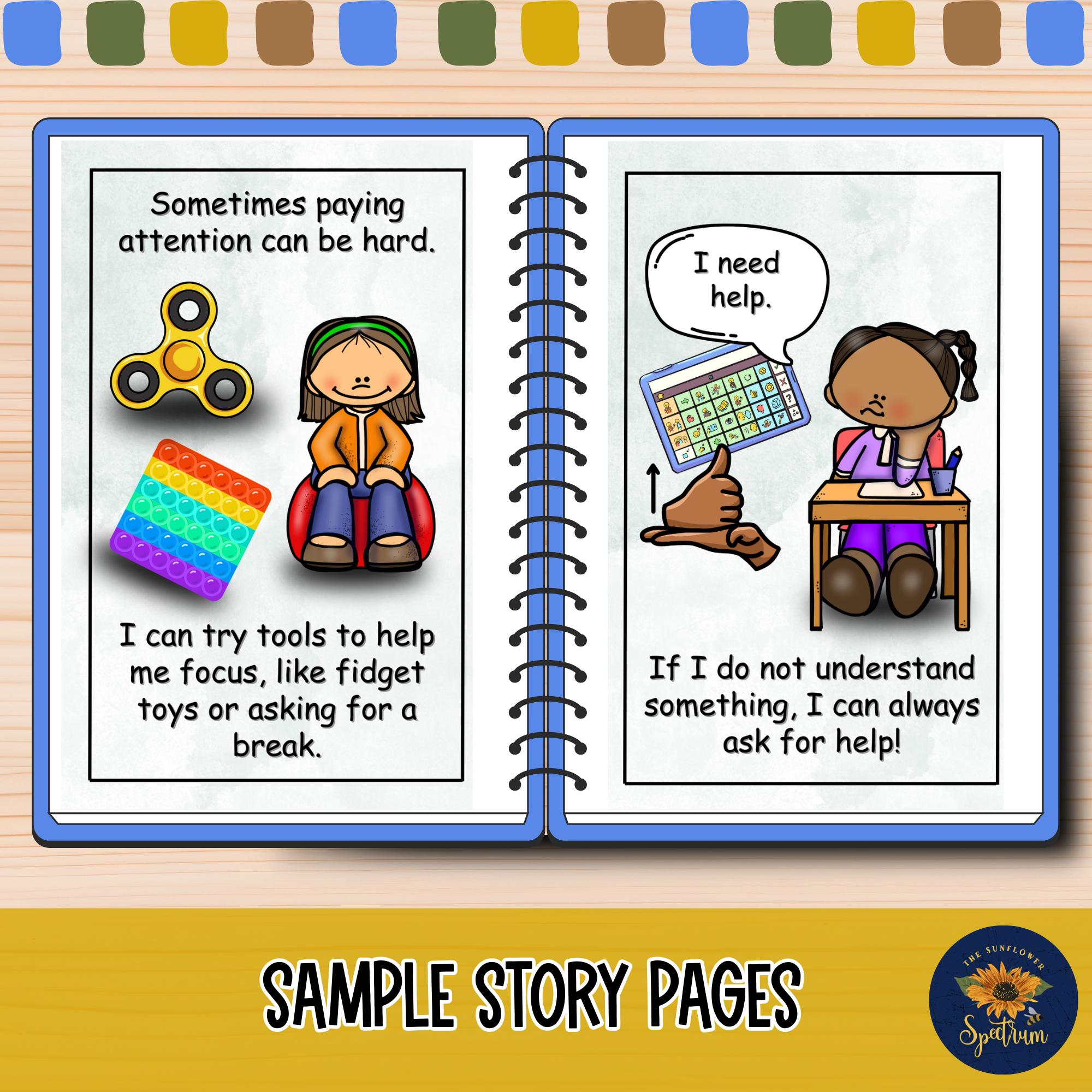 Whole Body Listening Social Story for Autism | Paying Attention ...