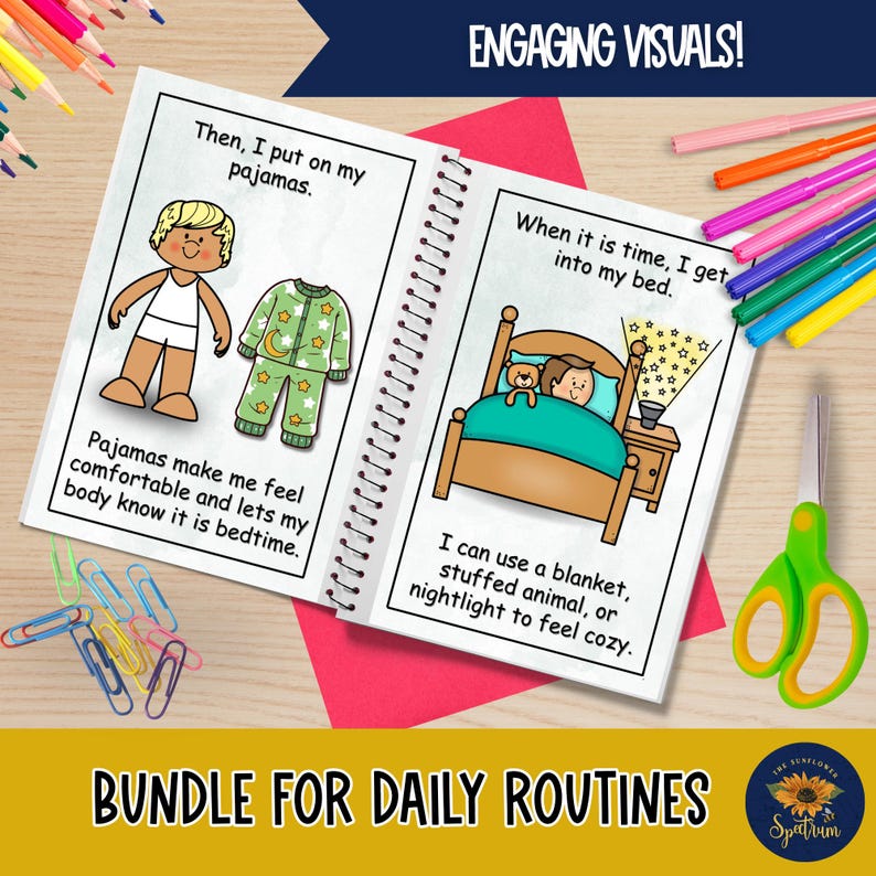 Social Stories for Daily Routines: Life Skills Activities, Visual ...