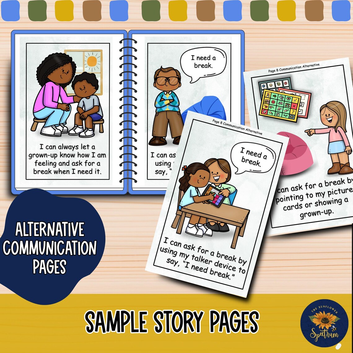 Taking a Break Social Story for Kids | Visual “I Need a Break” Cards ...
