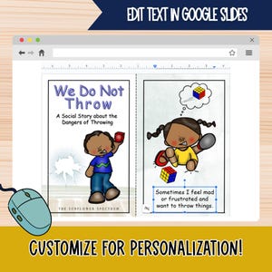 No Biting Social Story | Behavior Management | Autism Social Skills ...