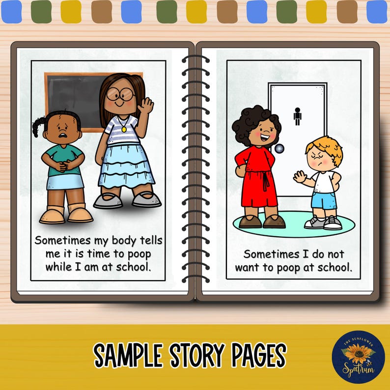 Pooping Social Story School: Classroom Bathroom Management, Potty ...