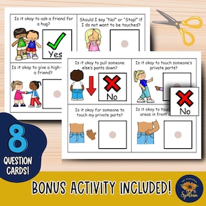 Inappropriate Touching Social Story for Kids | Body Safety + Consent ...
