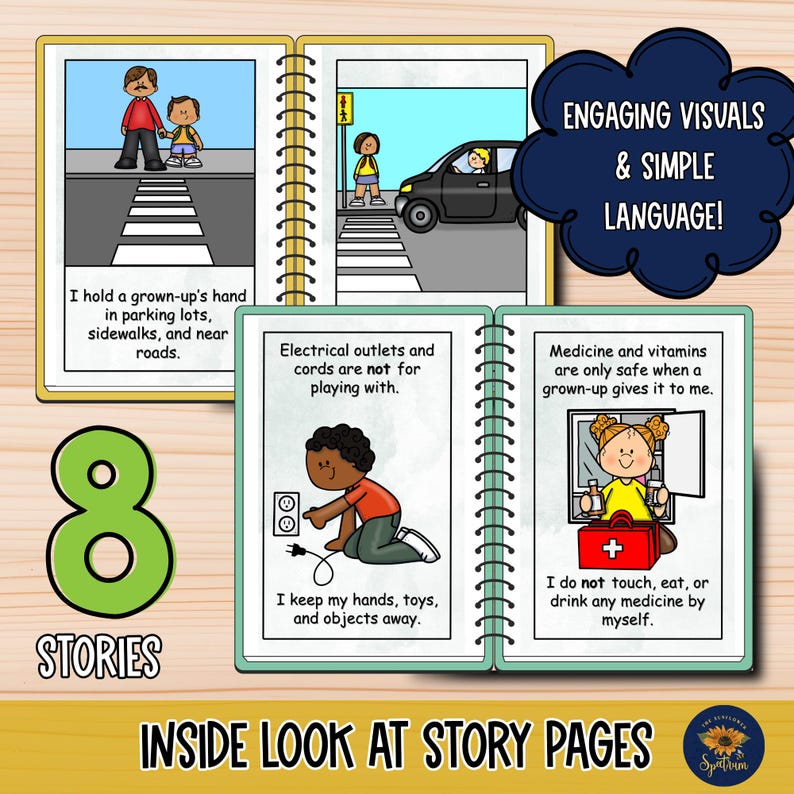 Autism Safety Social Stories Bundle | Safety Awareness | Safe Vs Unsafe ...