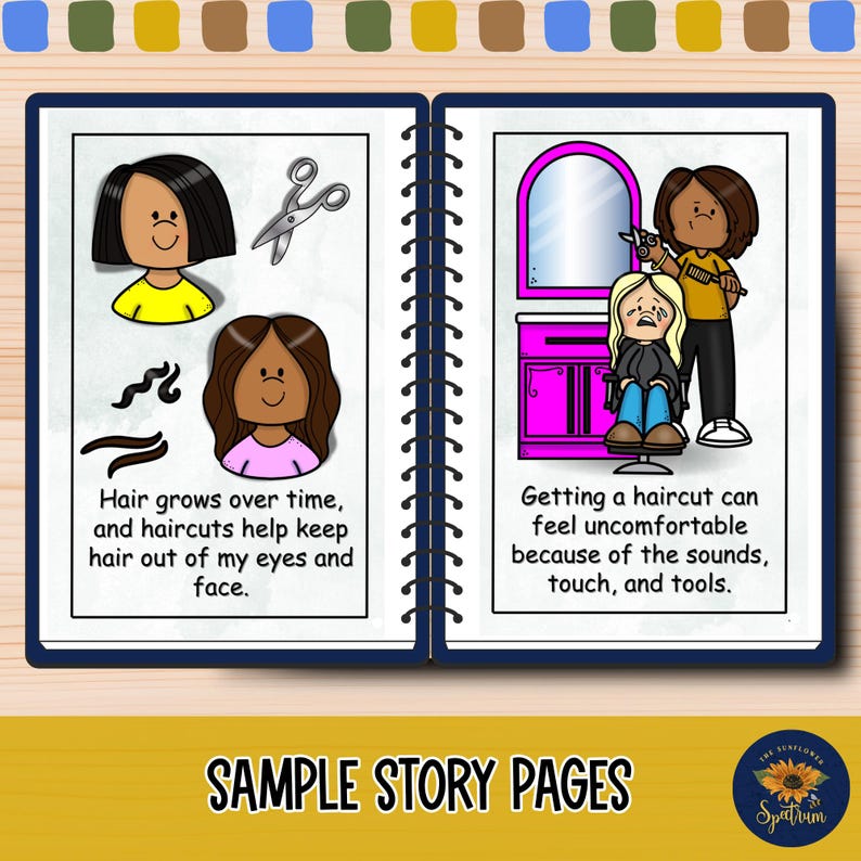 Getting a Haircut Social Story: Visual Schedule, I Need Board, First ...