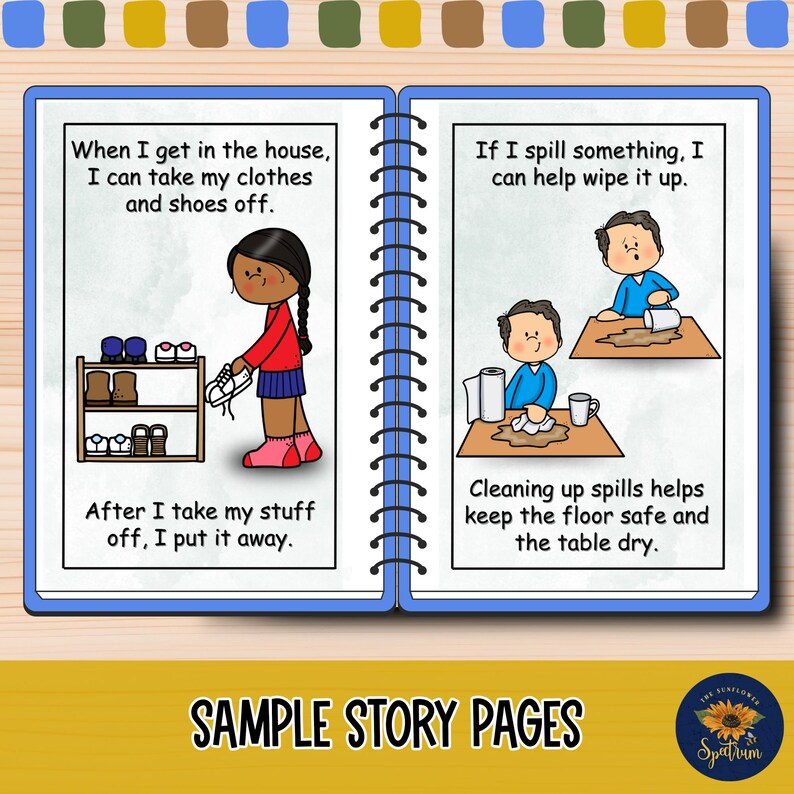 Chores at Home Social Story for Autism: Essential Life Skills for Kids ...