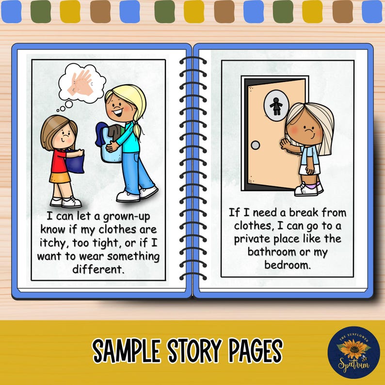 Keeping Clothes on Social Story for Kids With Autism | Body Safety ...