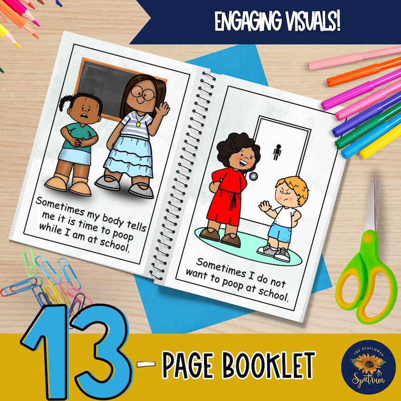 Pooping Social Story School: Classroom Bathroom Management, Potty ...