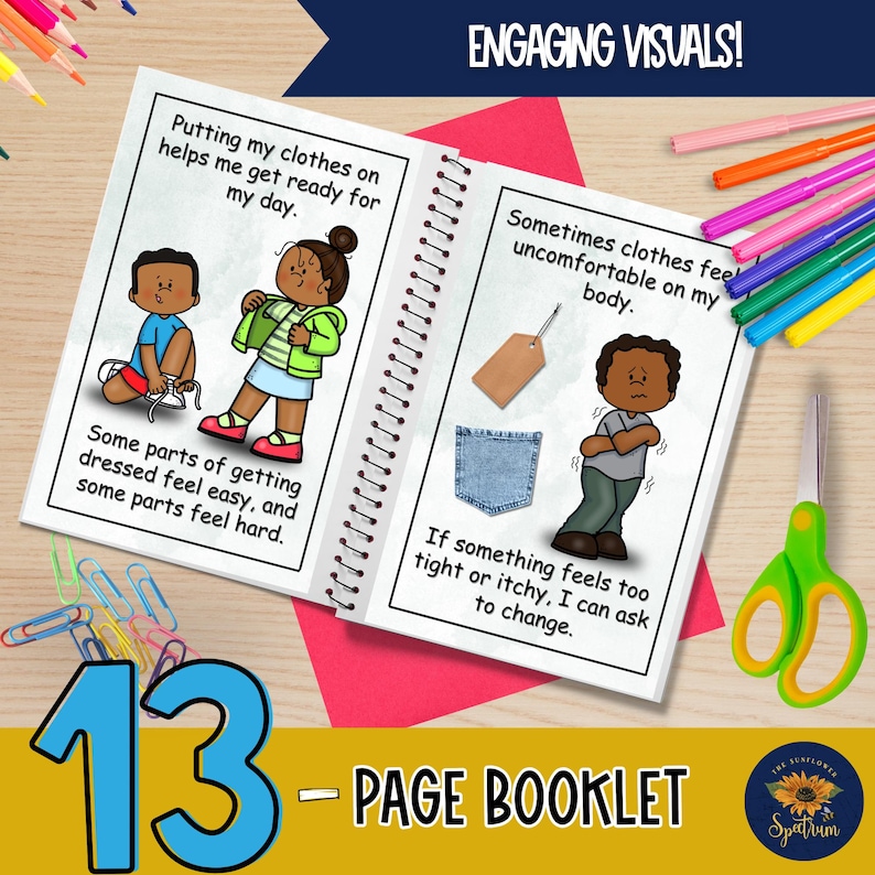 Social Story Getting Dressed: Visuals for Autism, How to Get Dressed ...