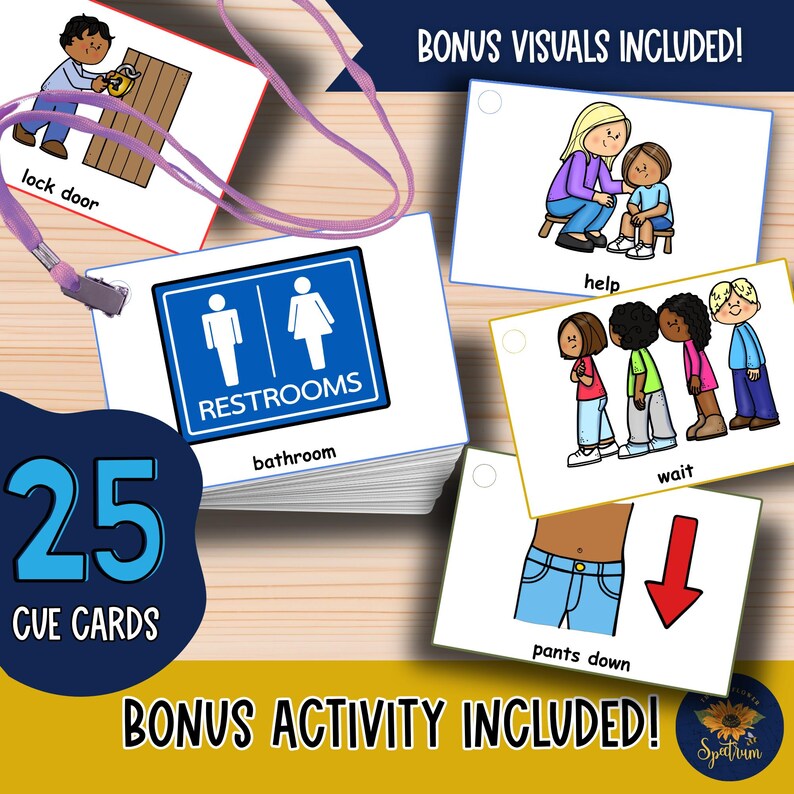 Public Bathroom Social Story: Kids Toilet Training, Autism Visual Aids ...