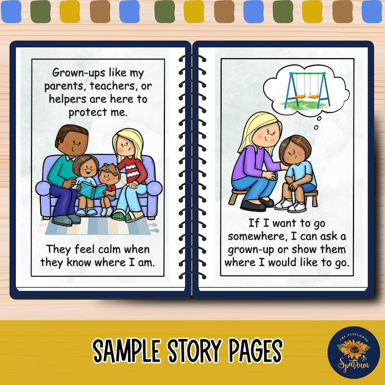 Social Story About Running Away | Eloping Social Story + Safety Visuals ...