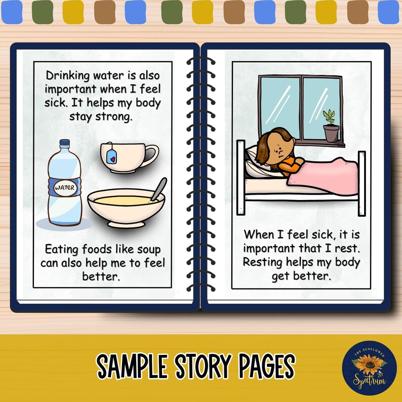 I Feel Sick Social Story BONUS Sorting Activity | Printable PDF | Autism Social Skills | Special ...