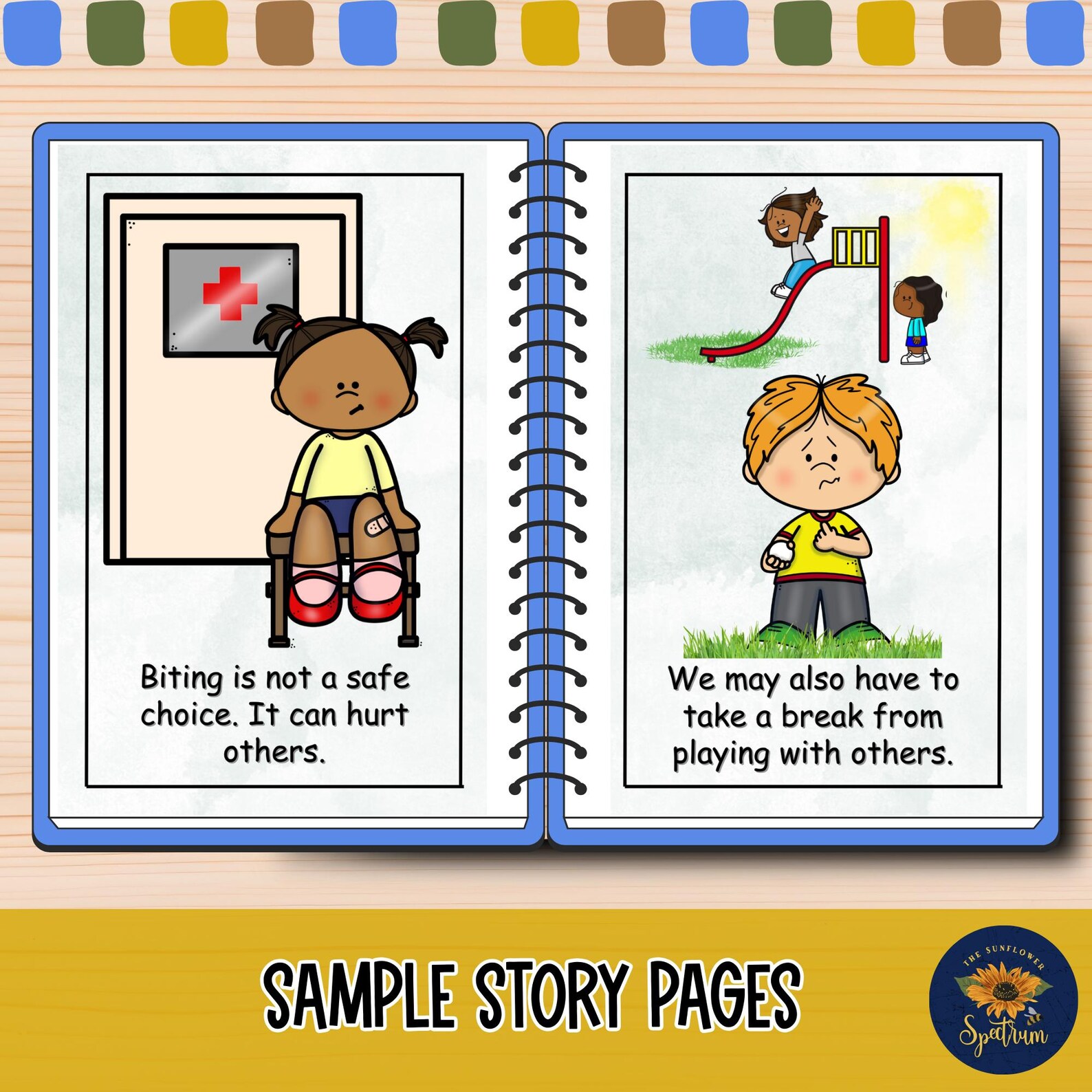 No Biting Social Story | Behavior Management | Autism Social Skills ...