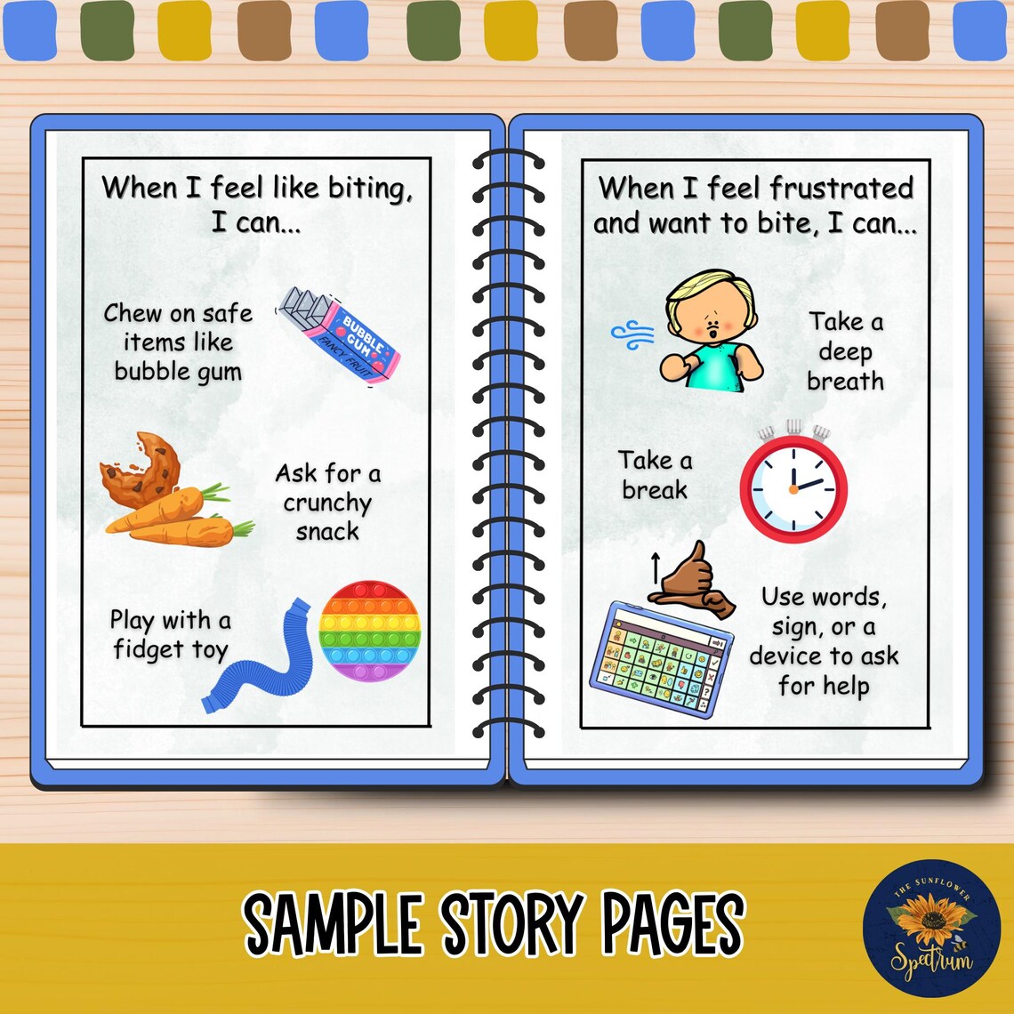 No Biting Social Story | Behavior Management | Autism Social Skills ...