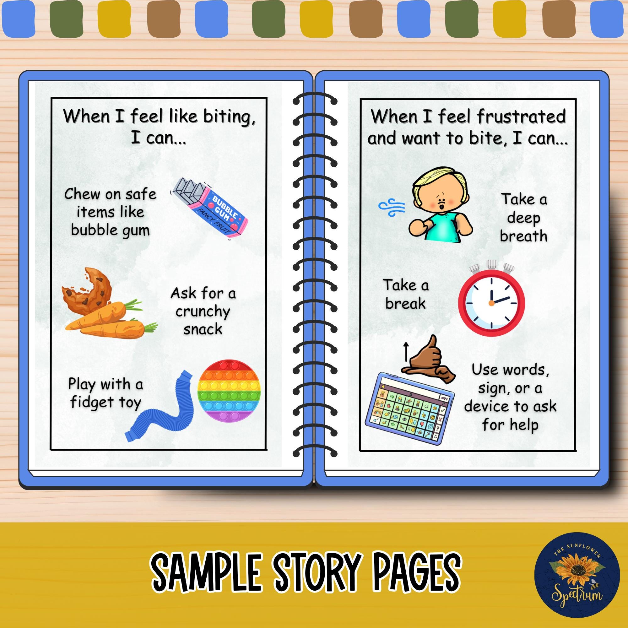 No Biting Social Story | Behavior Management | Autism Social Skills ...