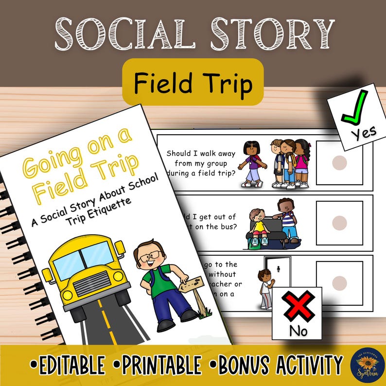 Field Trip Social Story | Special Education, Autism (printable PDF) - Etsy