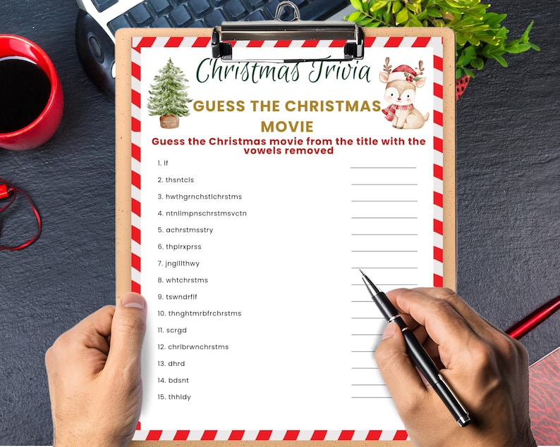 Christmas Movie Quiz, Christmas Trivia Game – Guess the Christmas Movie ...