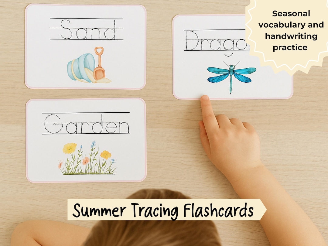 Kids Handwriting Tracing Flashcards for Preschool Curriculum Toddler ...