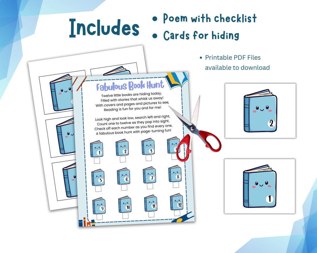 Book Scavenger Hunt Printable | Reading Classroom Activity | Library ...
