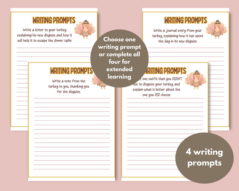 Turkey in Disguise – Thanksgiving Craft & Writing Prompts | Kids ...