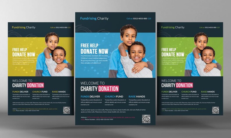 Editable Fundraiser Flyer Template: Charity Event, Donation Drive (PDF ...