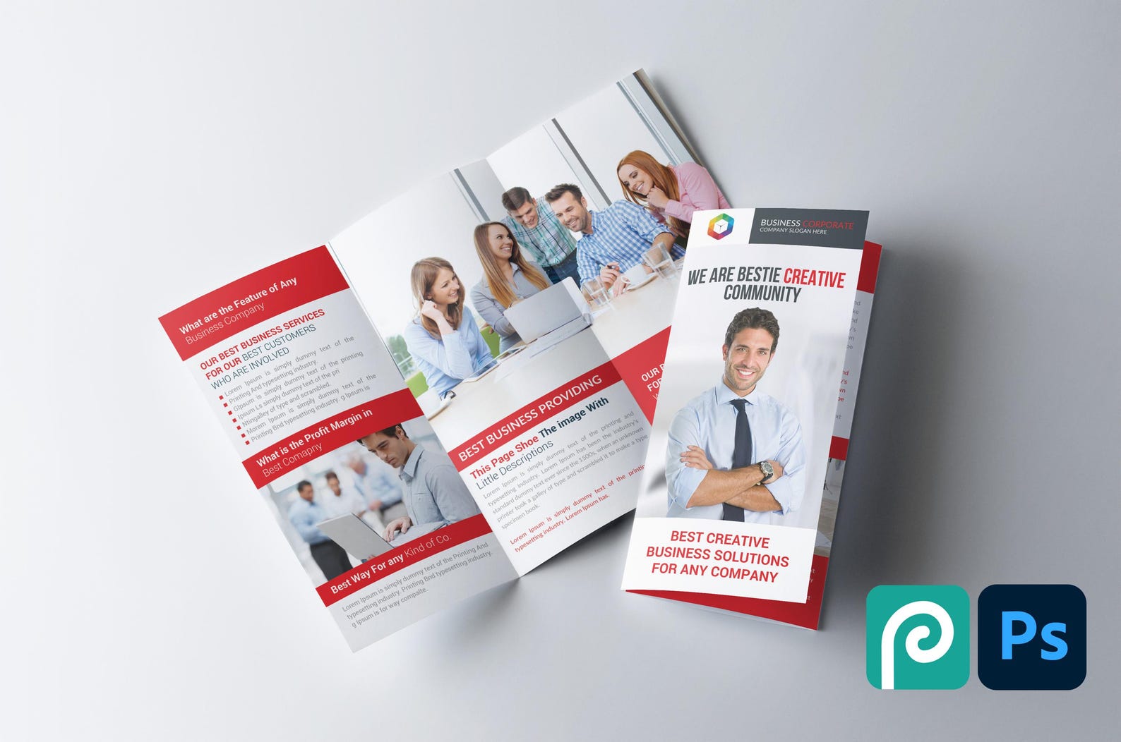 Editable Tri-fold Brochure Template | Professional Business Brochure ...