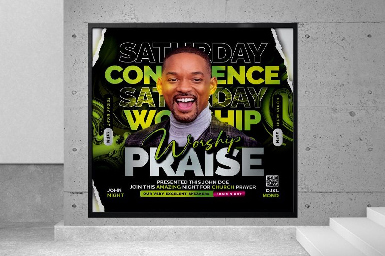 Youth Ministry Flyer | Editable Canva Church Template | Teen Event ...