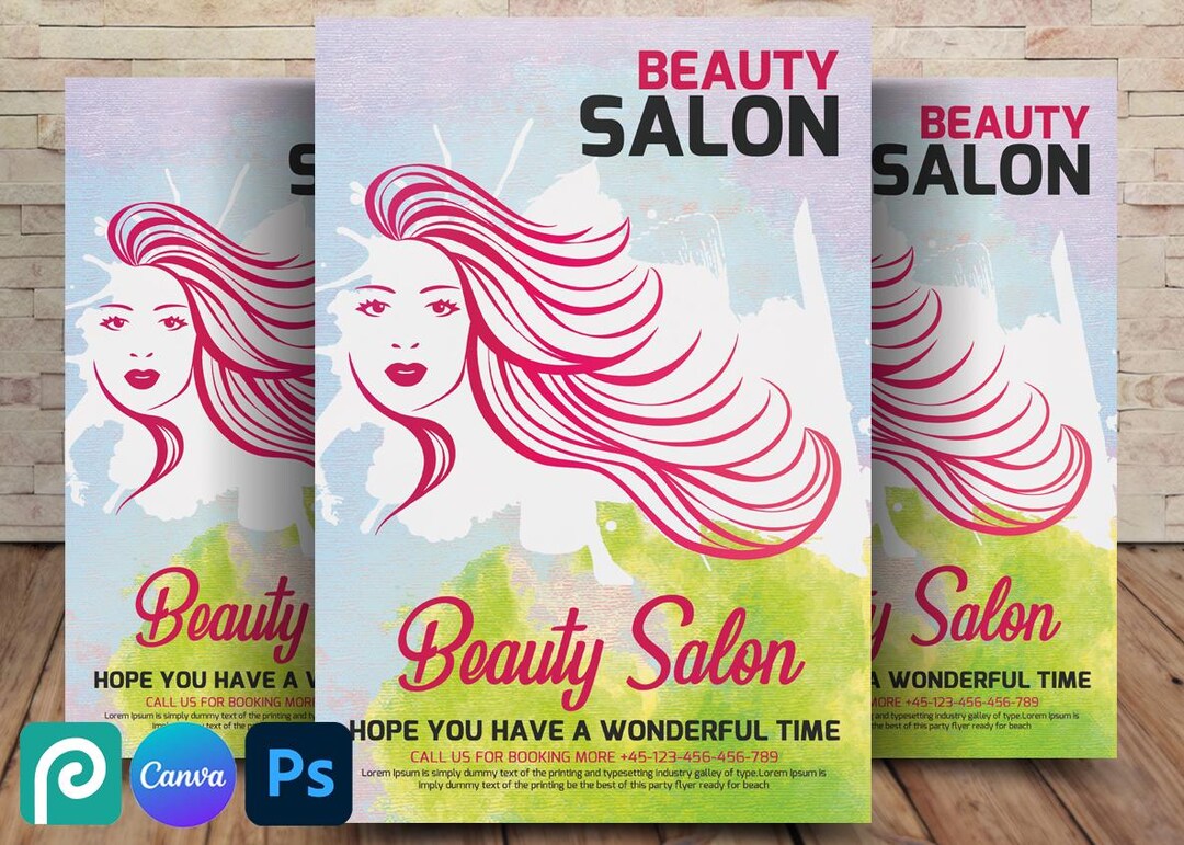 Editable Hair Salon Flyer Template: Printable Price List (canva/pdf) - Etsy