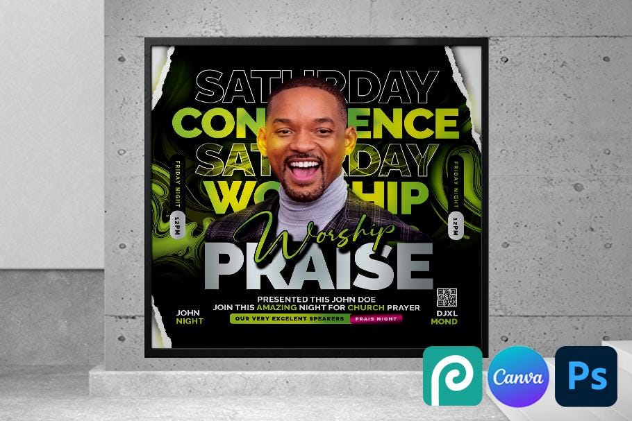 Youth Ministry Flyer | Editable Canva Church Template | Teen Event ...