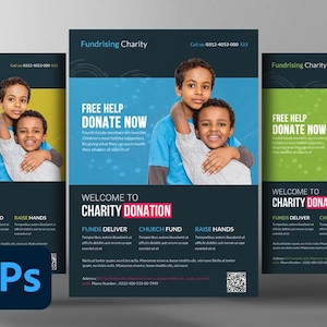 Fundraiser Flyer Template | Editable Charity Event Flyer | Printable ...