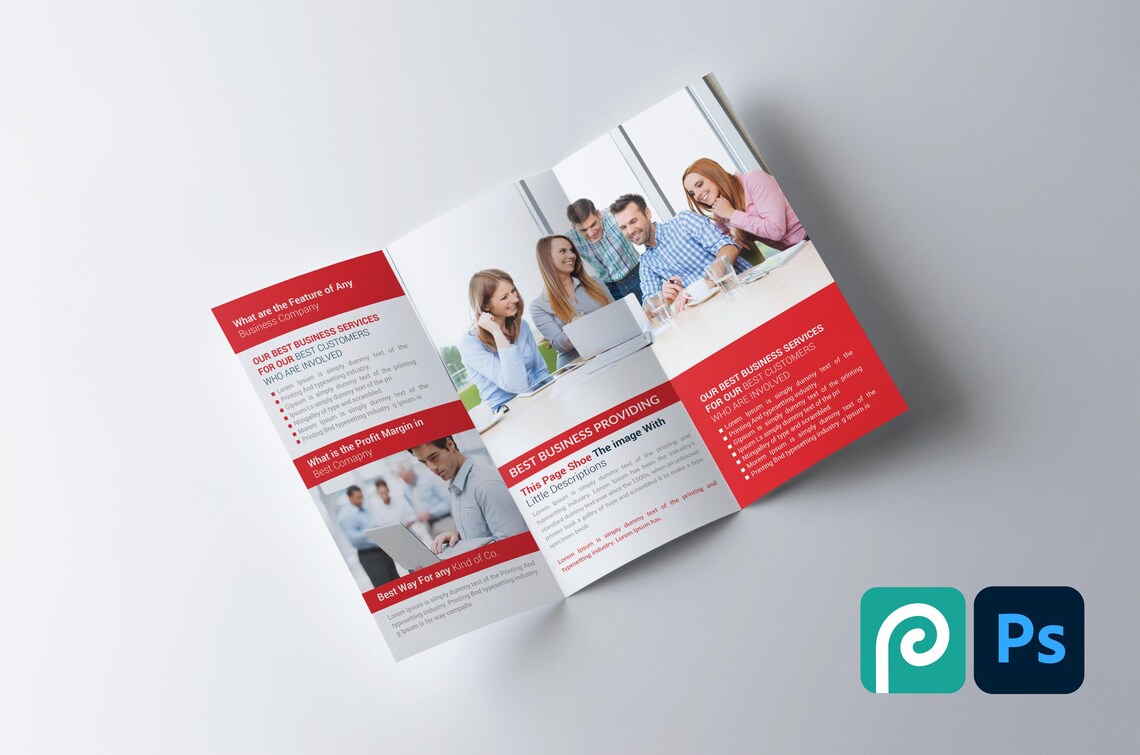 Editable Tri-fold Brochure Template: Professional Business Design (PDF ...