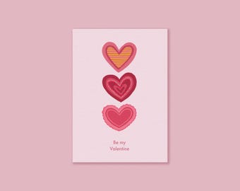 Candy Hearts Printable PDF Valentine's Day Card - Etsy