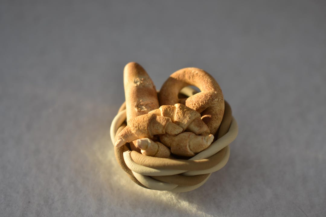 Miniature Polymer Clay Bread: Croissants, Loafs, Pretzels - Etsy
