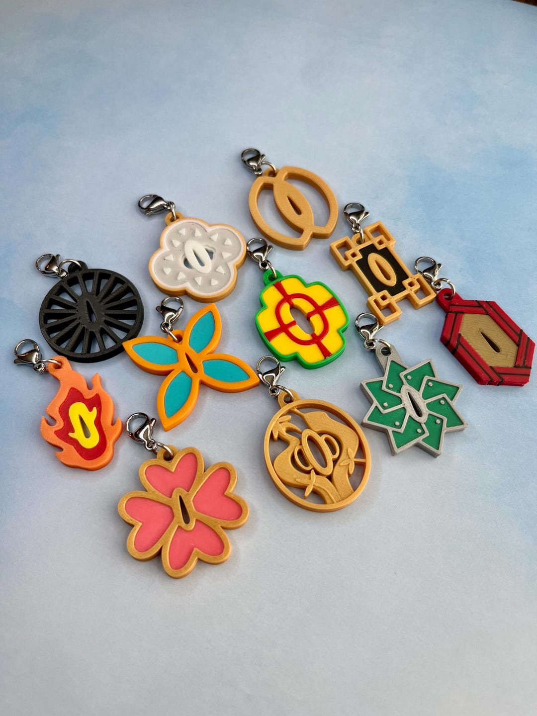 Demon Slayer Mini Tsuba Keychains/zipper Pulls - Etsy
