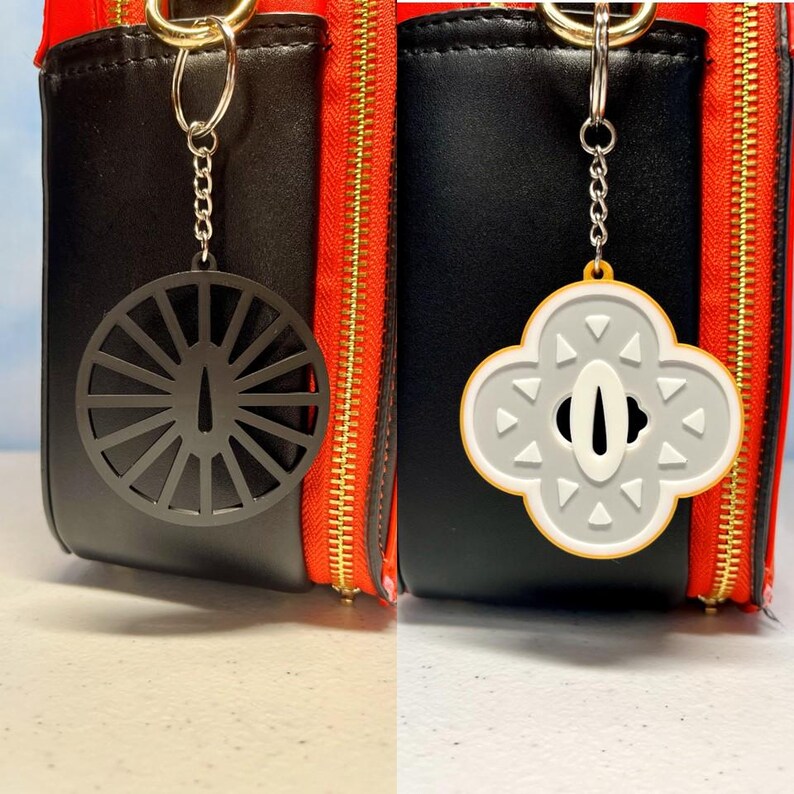 Demon Slayer Tsuba Keychains - Etsy