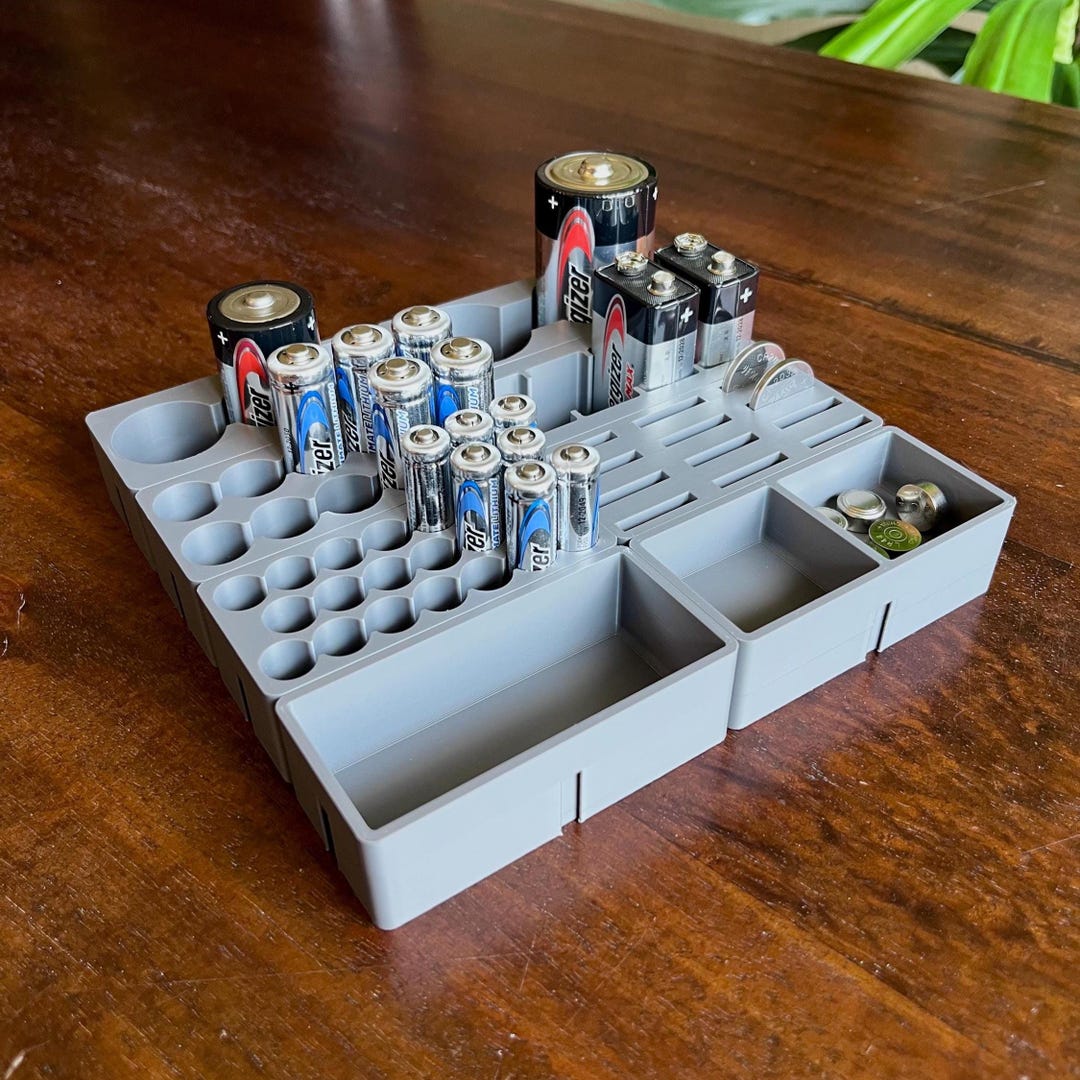 Modular Battery Drawer Organizer - Smalls - Etsy