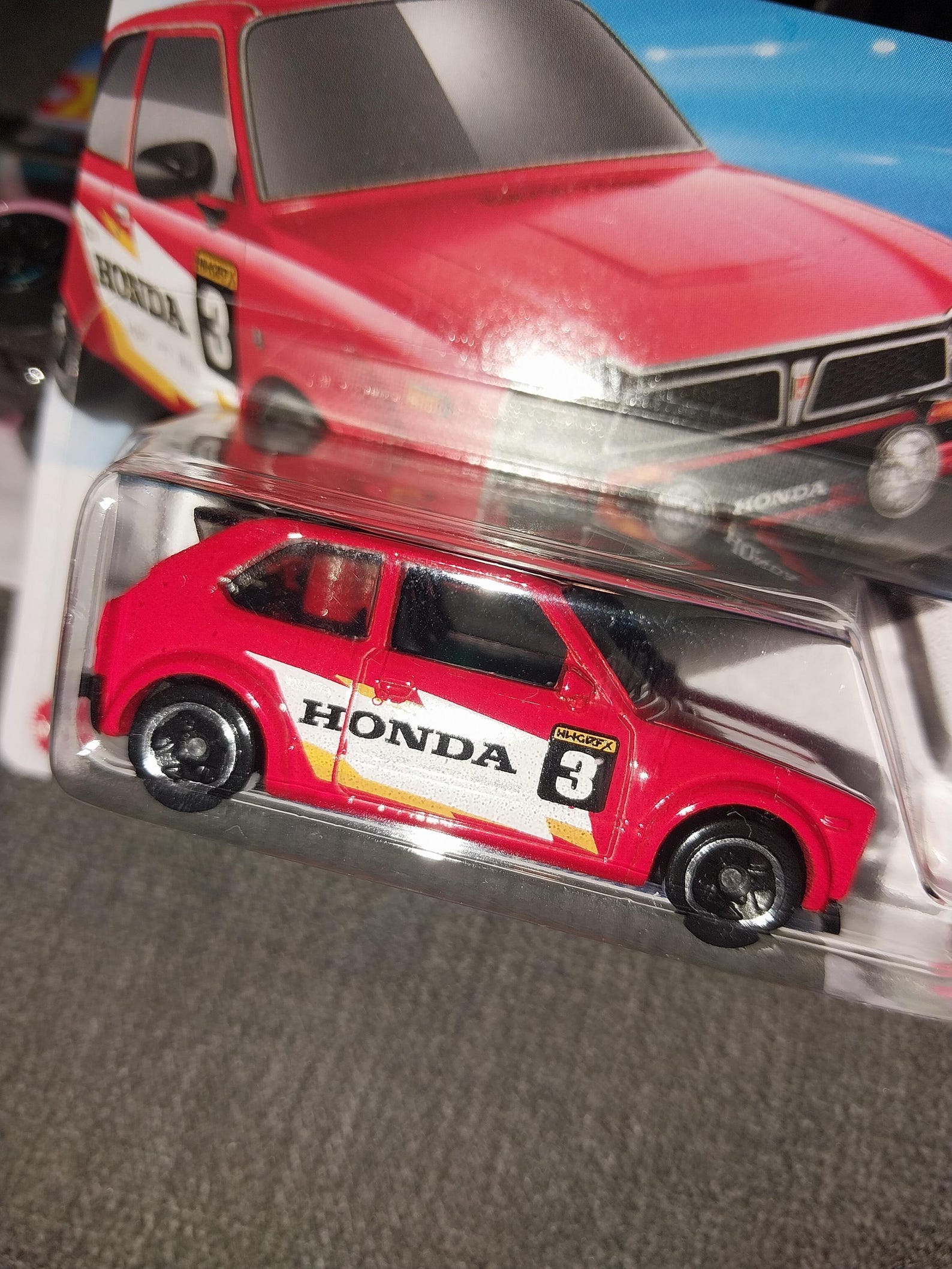 Hot Wheels '73 Honda Civic: Then and Now, Red Diecast Car - Etsy