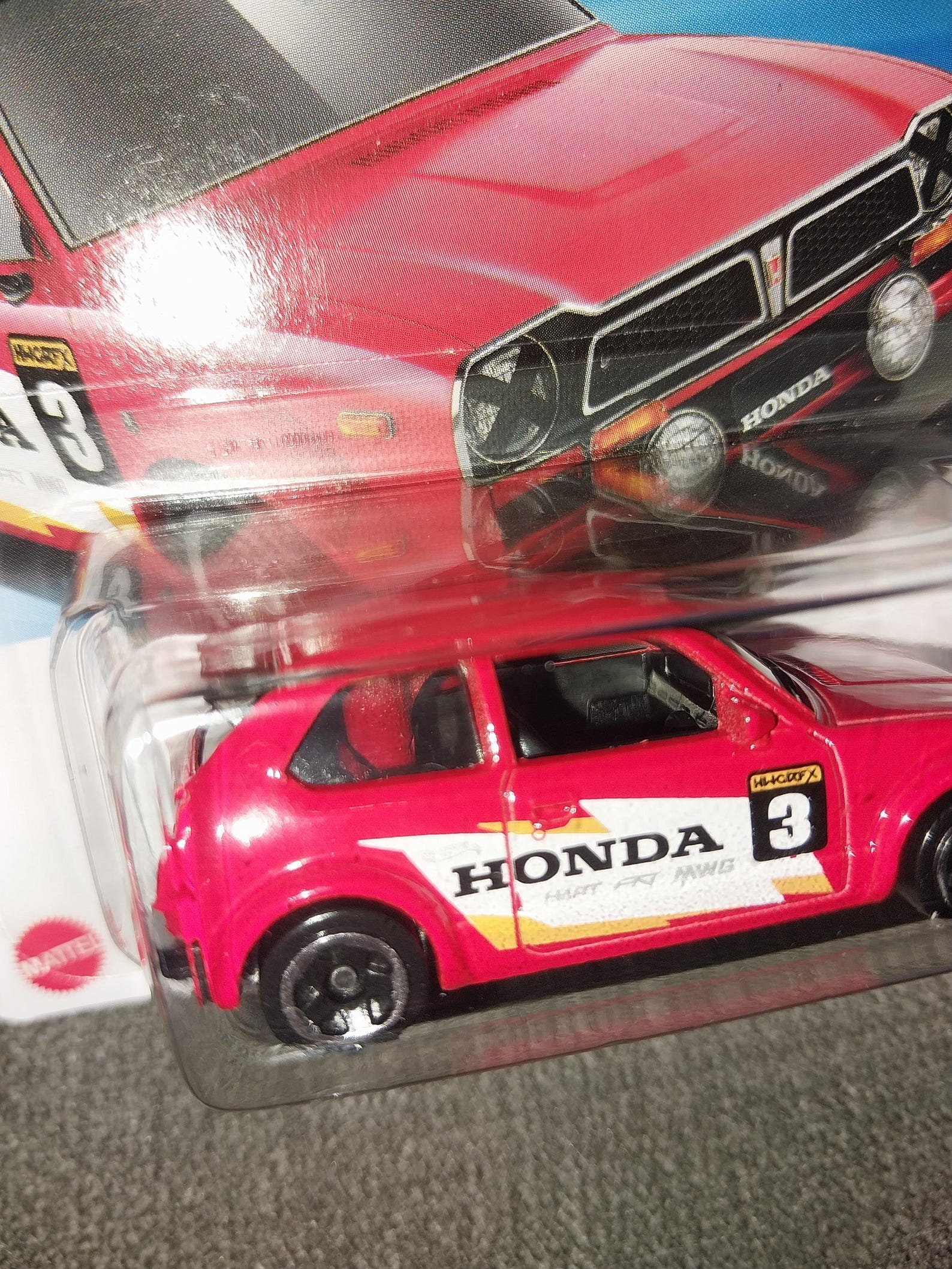 Hot Wheels '73 Honda Civic: Then and Now, Red Diecast Car - Etsy