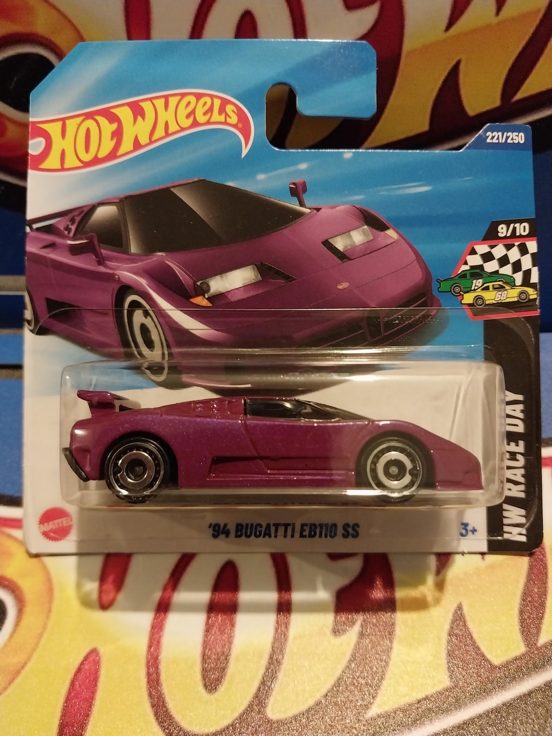 Hot Wheels '94 Bugatti EB110 SS: Purple Diecast Model Car, HW Race Day ...