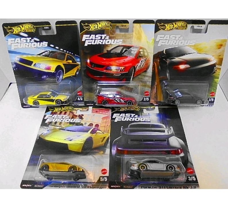 Hot Wheels Premium Fast & Furious "m" Assortment. the Set, Which Includes New Castings for the ...