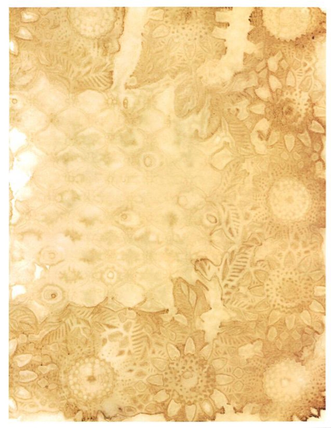 Coffee Dyed Paper - 6 Pages - Etsy