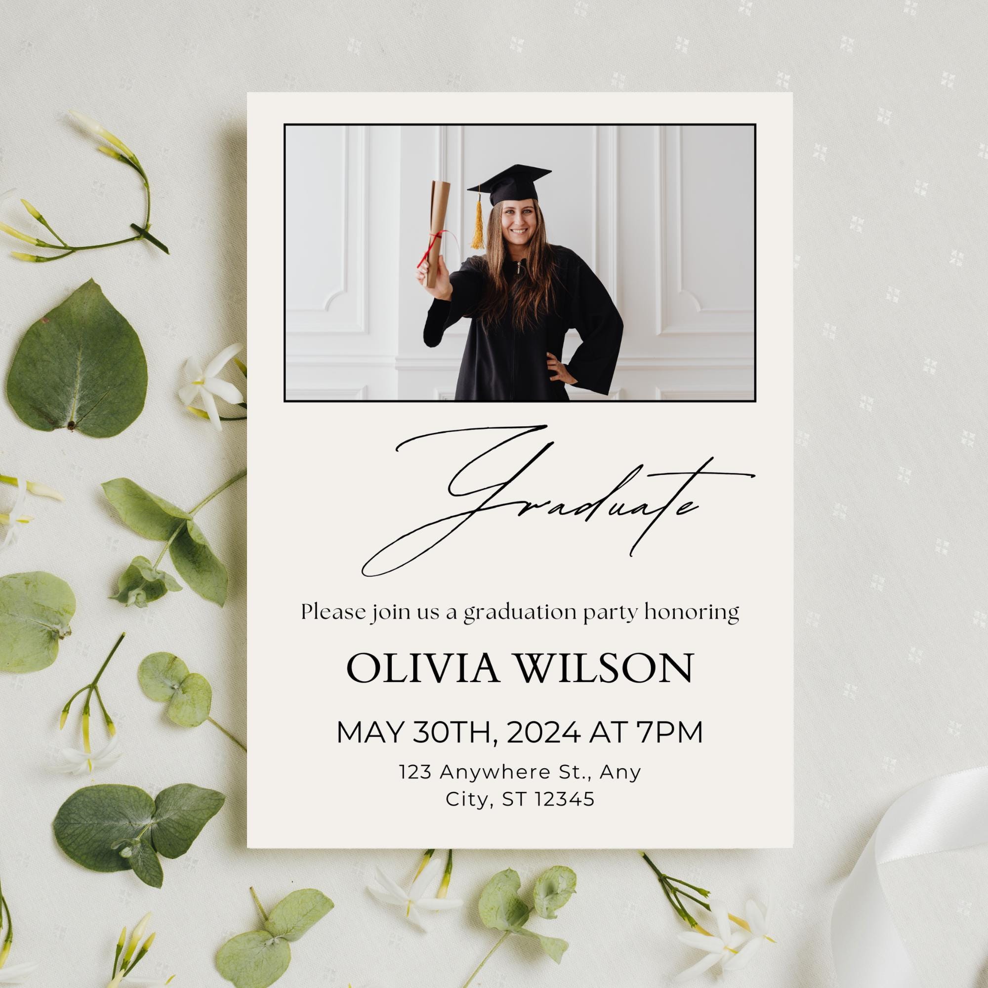Class of 2025 Graduation Party Invitation Template Editable Graduation ...